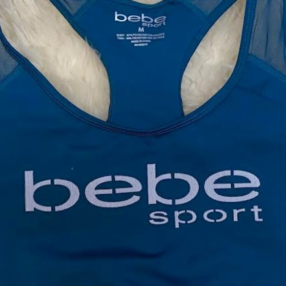bebe | Tops | Nwt 49 Bebe Sport Women M Interlock Laser Cut Logo Sports ...